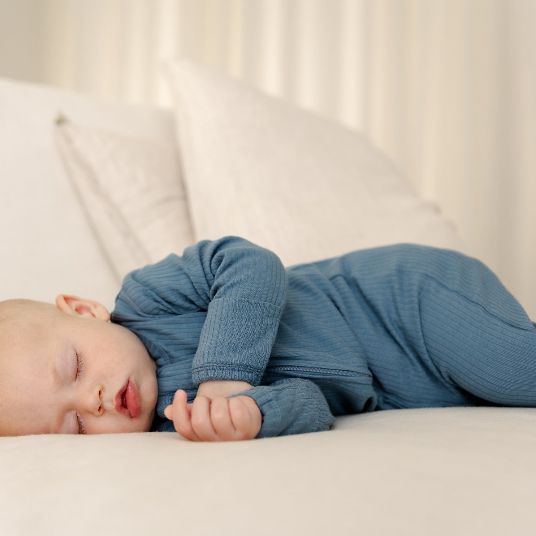 Hello Poppet Original Ribbed All in One Long Sleeve | Bear & Moo