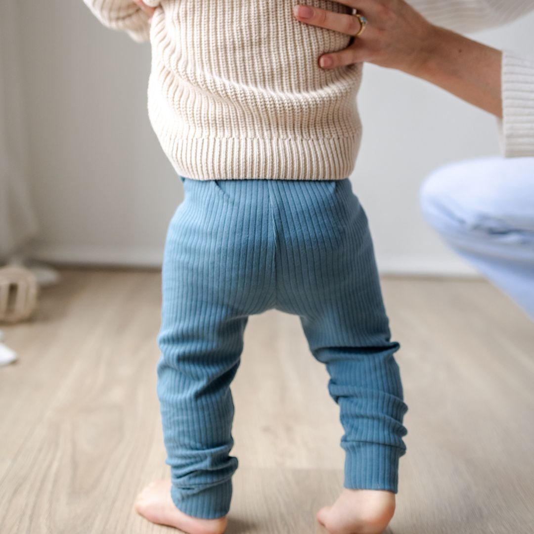 Hello Poppet Ribbed Leggings | Bear & Moo