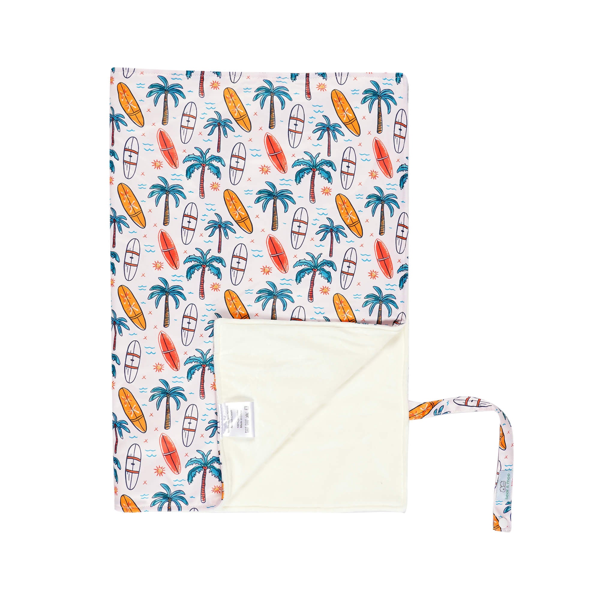 Reusable Bamboo Change Mat | Waterproof Play Mat | Bear & Moo