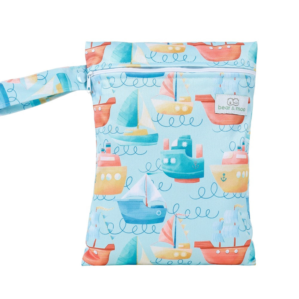 Medium Wet Bag | Waterproof Baby Bag | Bear & Moo