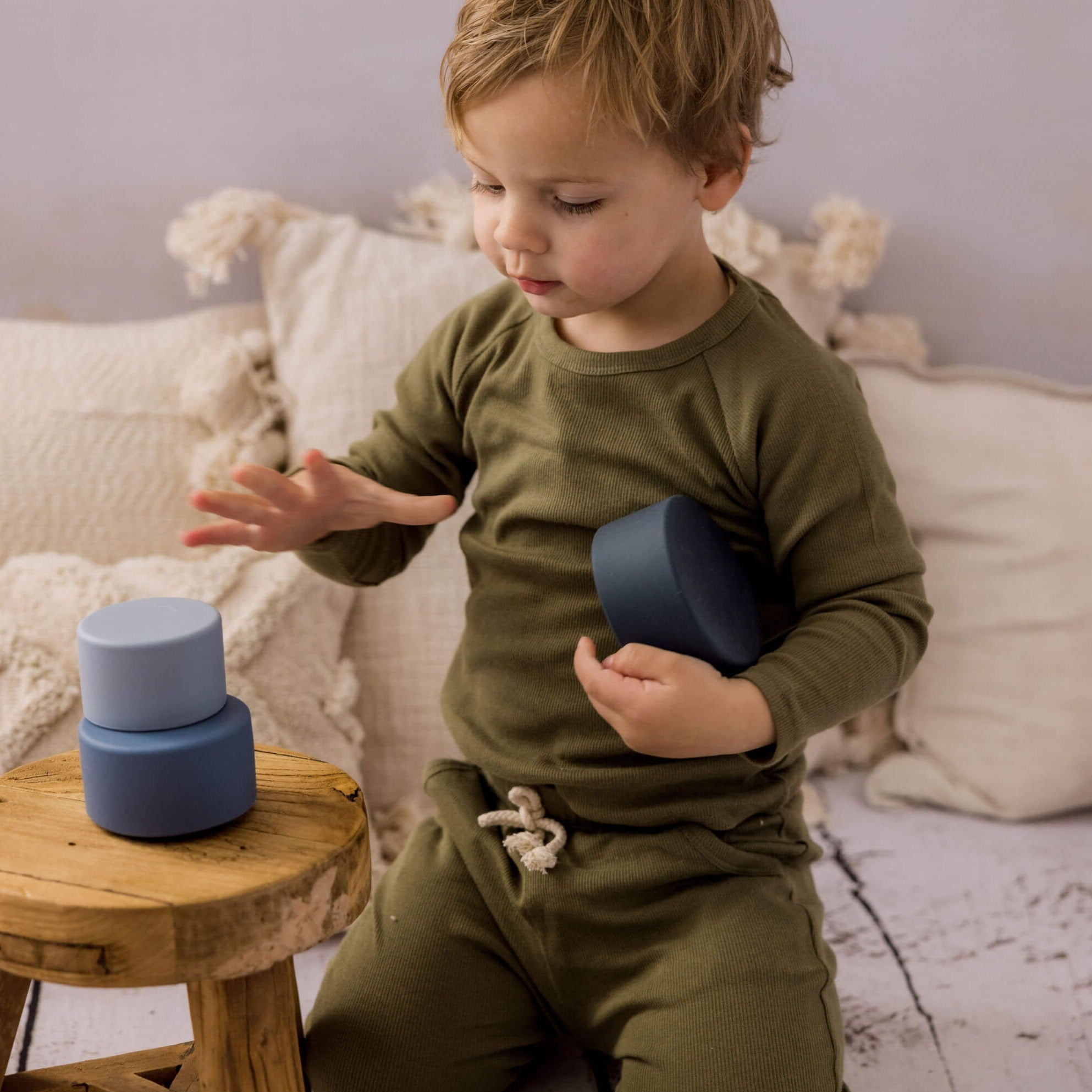 Hello Poppet Lightweight Lounge Set | Organic Cotton | Bear & Moo